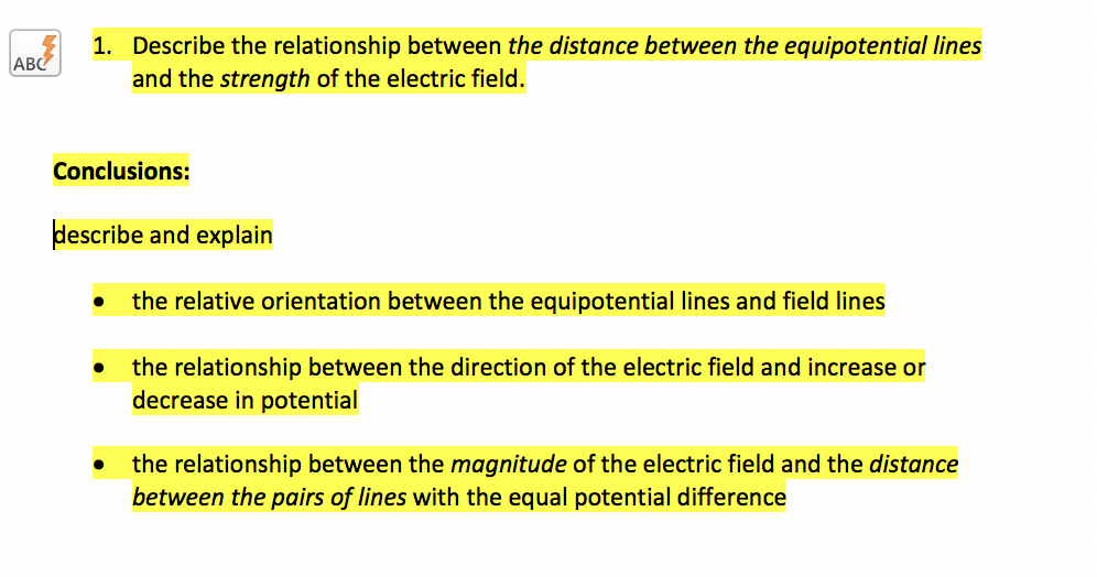 Solved ABC 1. Describe the relationship between the distance | Chegg.com