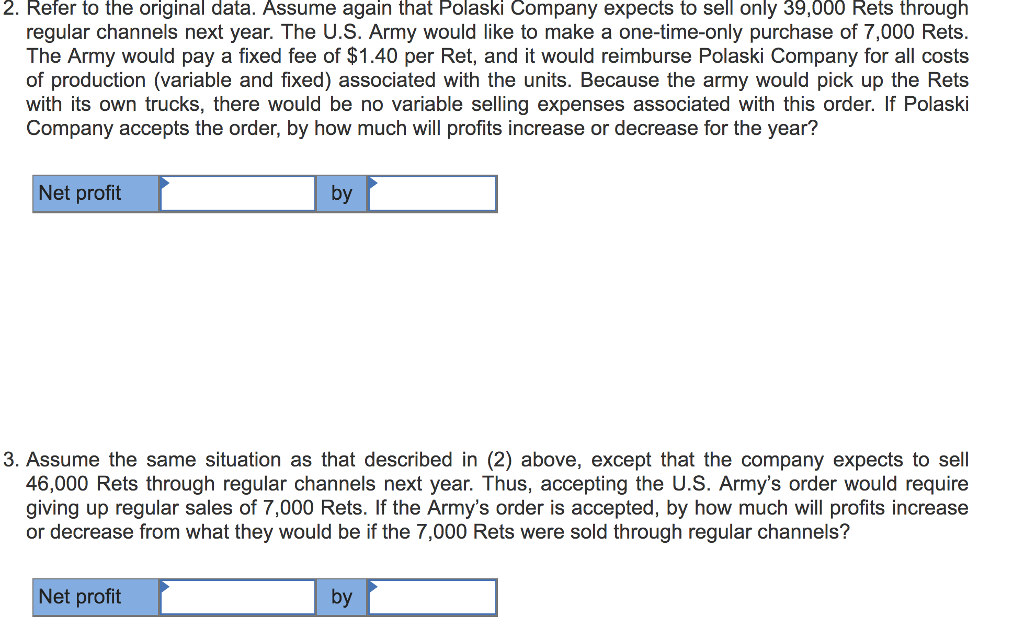 Solved Polaski Company manufactures and sells a single | Chegg.com