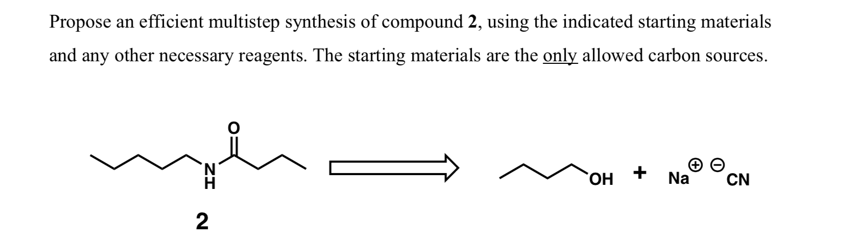 Solved Propose a multistep synthesis of compound 2 with | Chegg.com