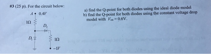 Solved For the circuit below: a) find the Q-point for both | Chegg.com