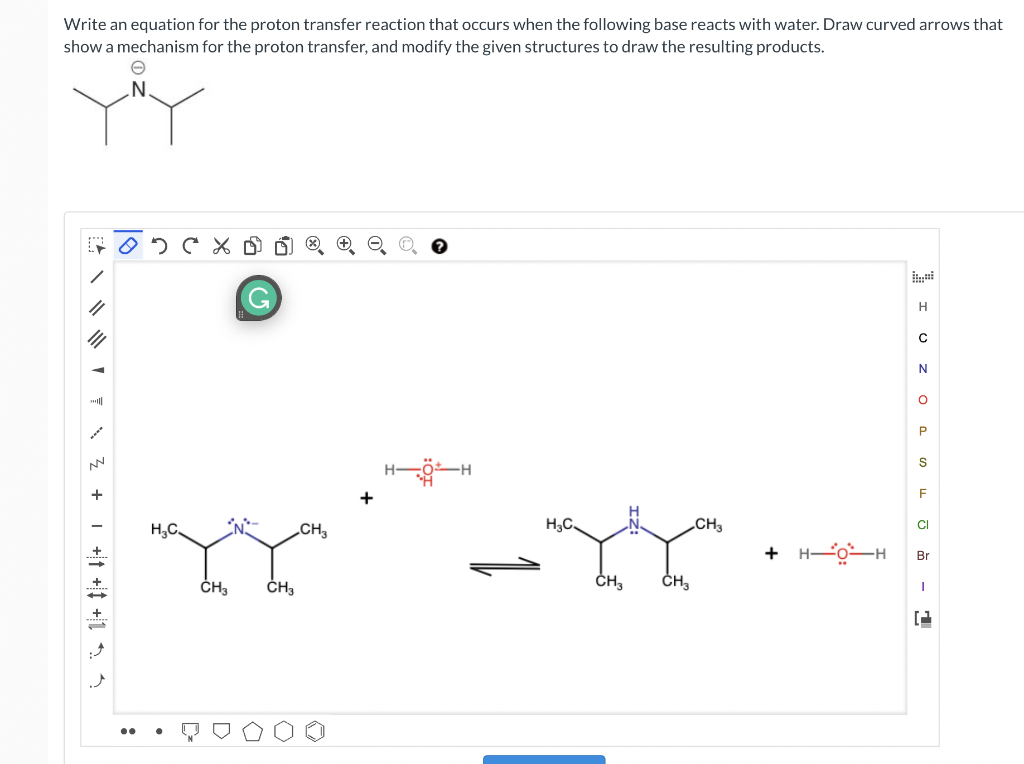 Solved Write An Equation For The Proton Transfer Reaction