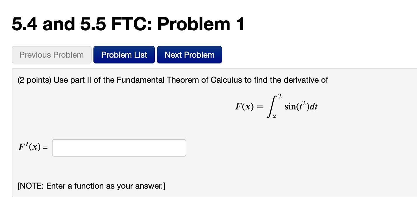 Solved 54 And 55 Ftc Problem 1 Previous Problem Problem 