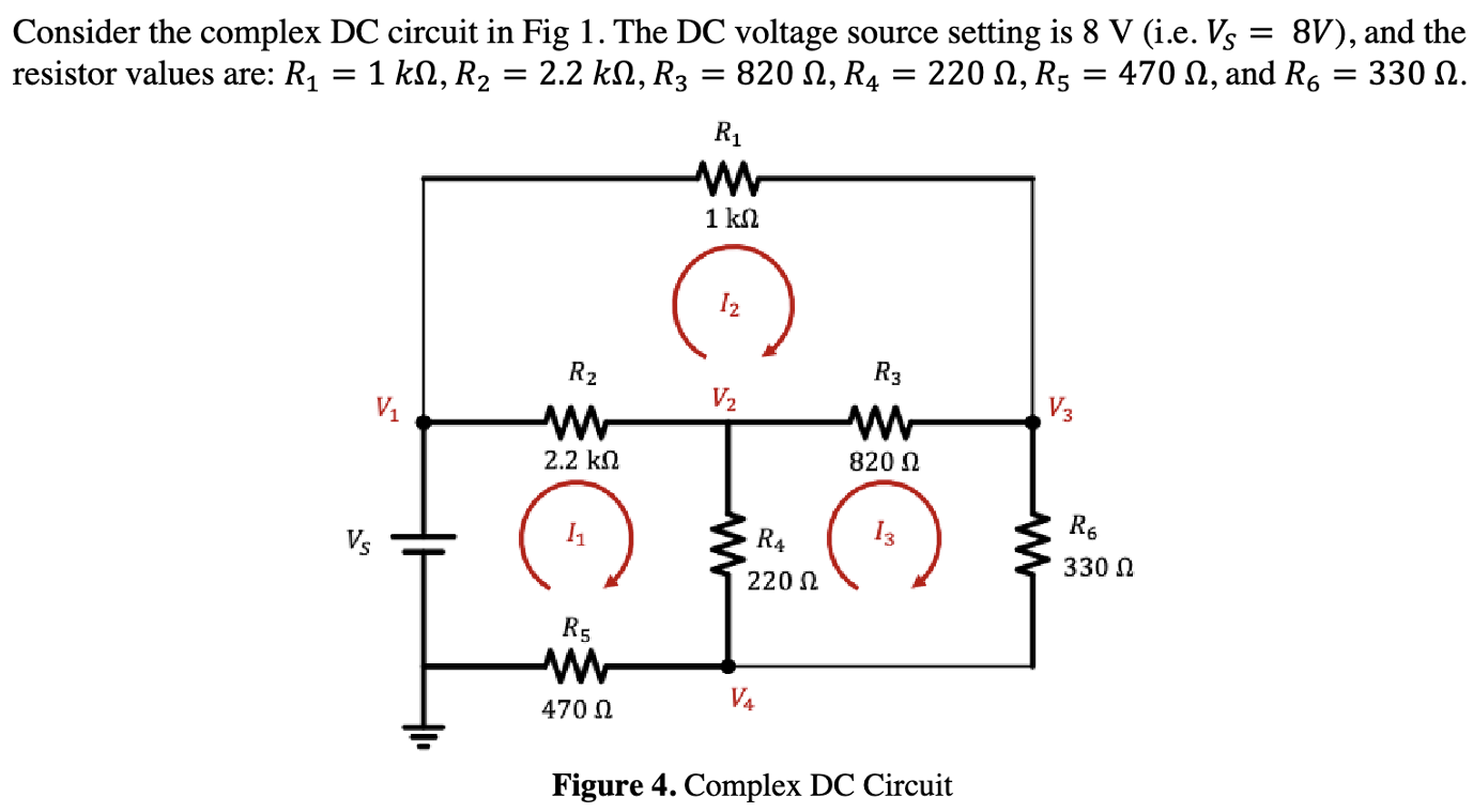 Solved Task 2: Theoretical Calculations: Mesh Analysis a. | Chegg.com
