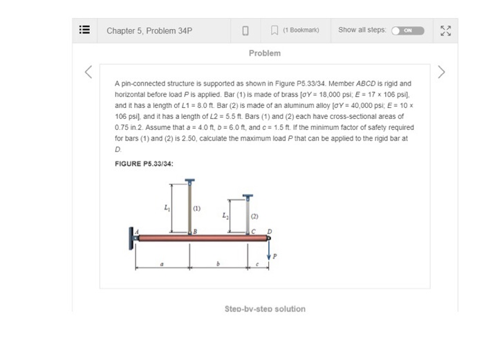 Solved Chapter 5, Problem 34P 口(1 Bookmark) Show all | Chegg.com