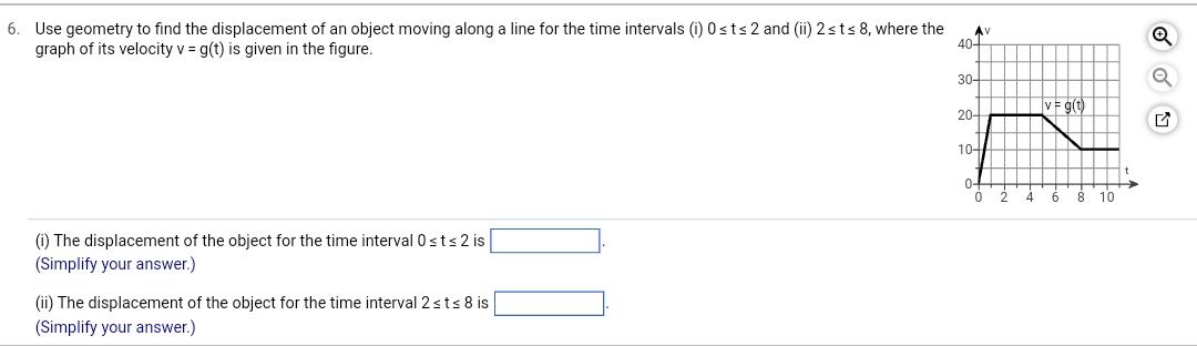Solved Use geometry to find the displacement of an object | Chegg.com