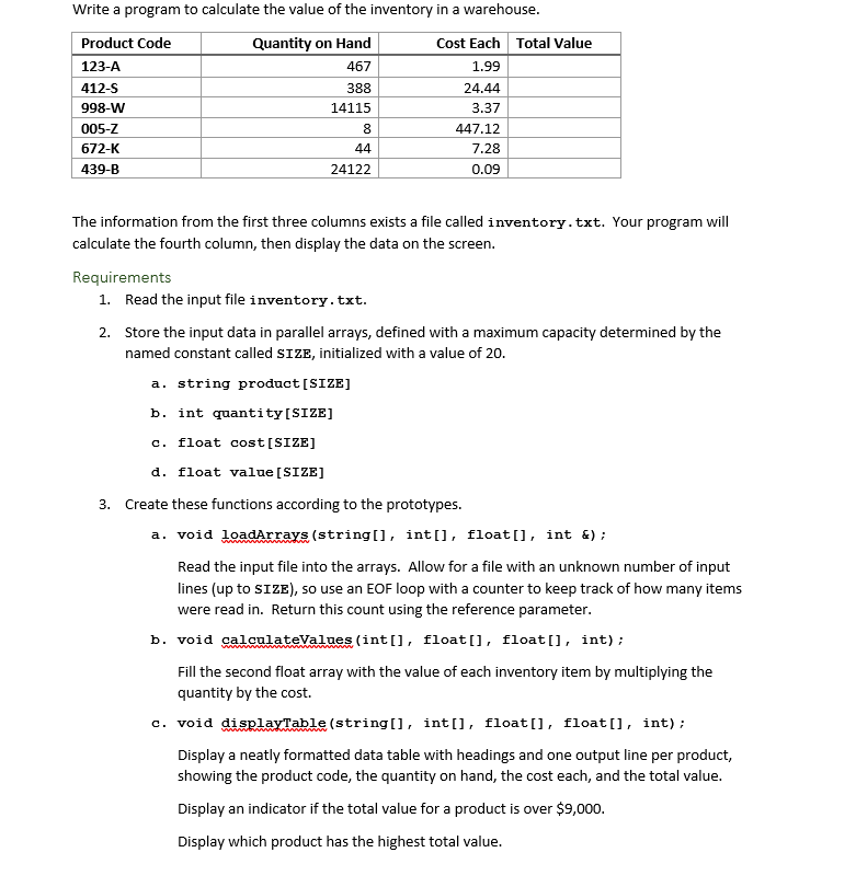 Solved this must be done In c++ and also explain every | Chegg.com