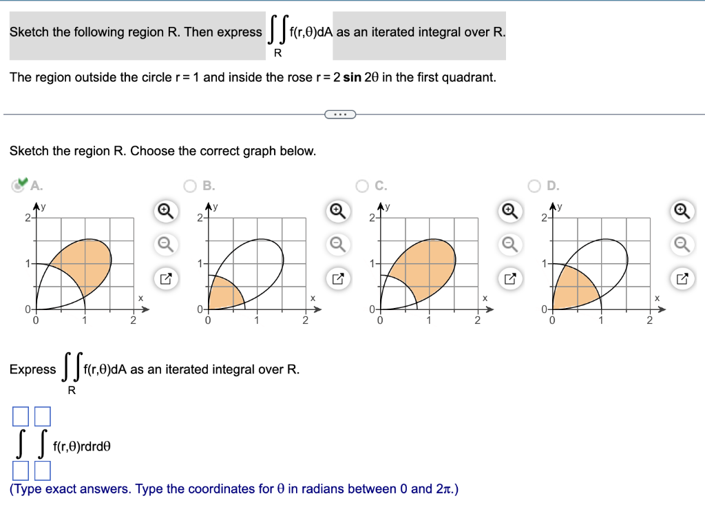 Solved Sketch the following region R. Then | Chegg.com