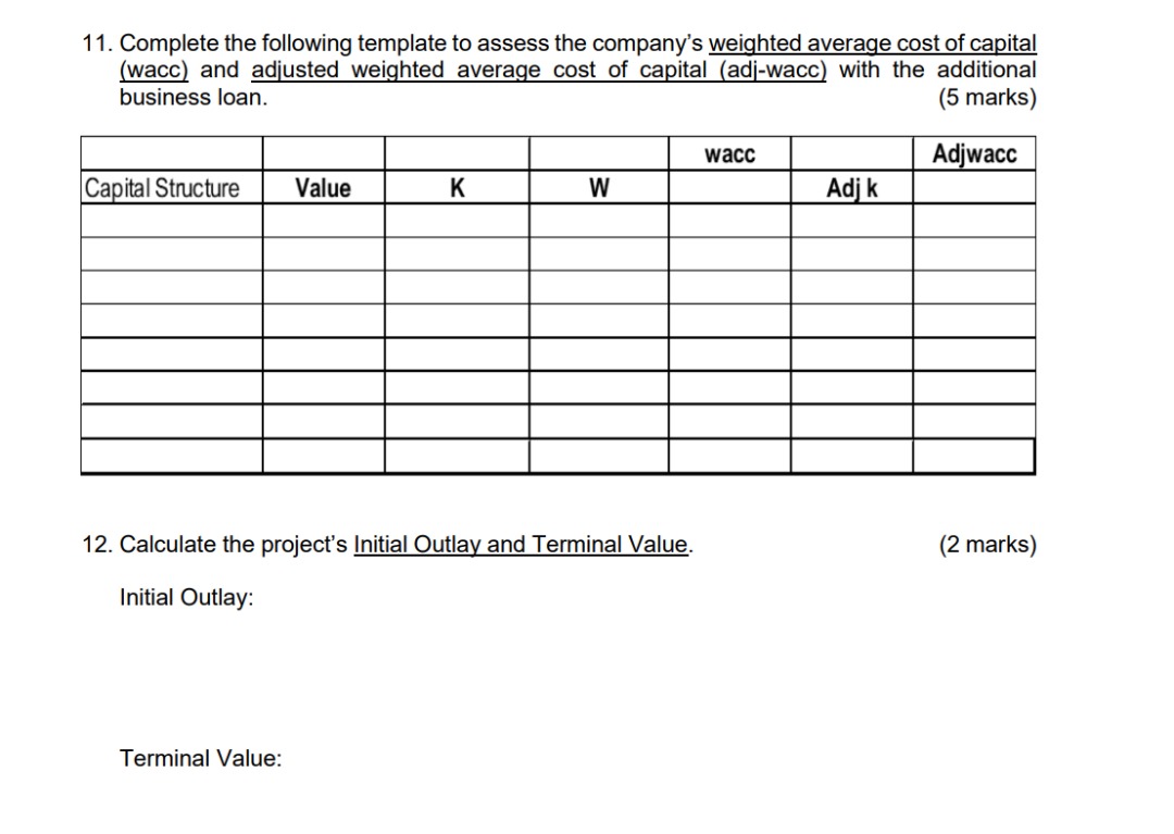 10. Complete the following template to assess the | Chegg.com