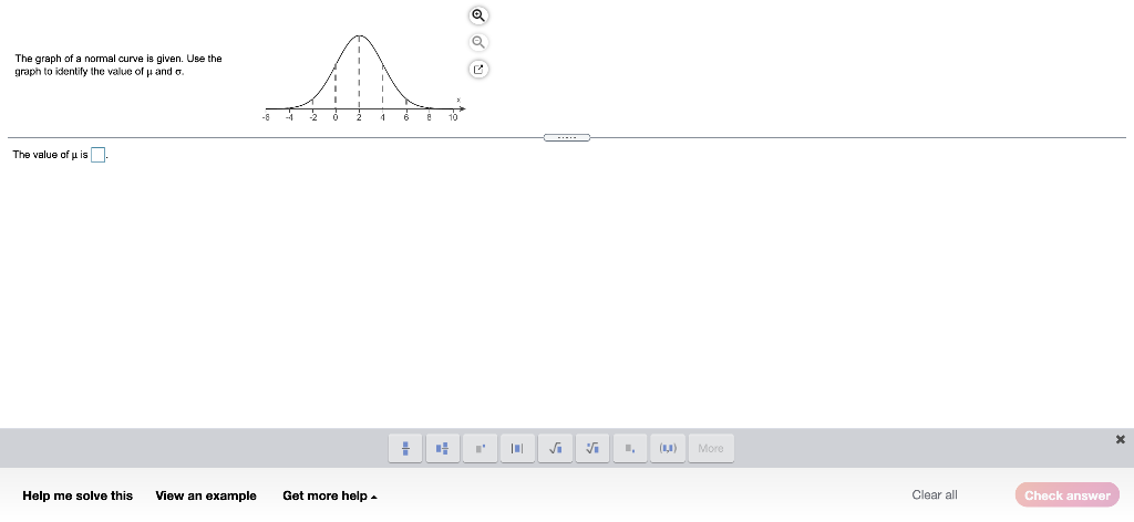 Solved The graph of a normal curve is given. Use the graph | Chegg.com