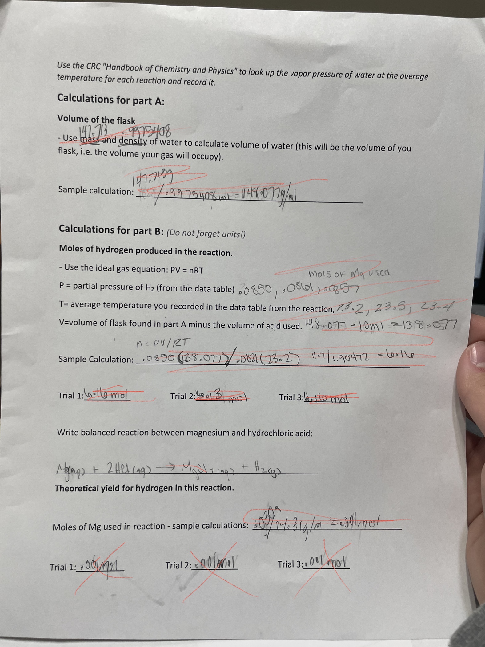 Solved Use the CRC "Handbook of Chemistry and Physics" to | Chegg.com