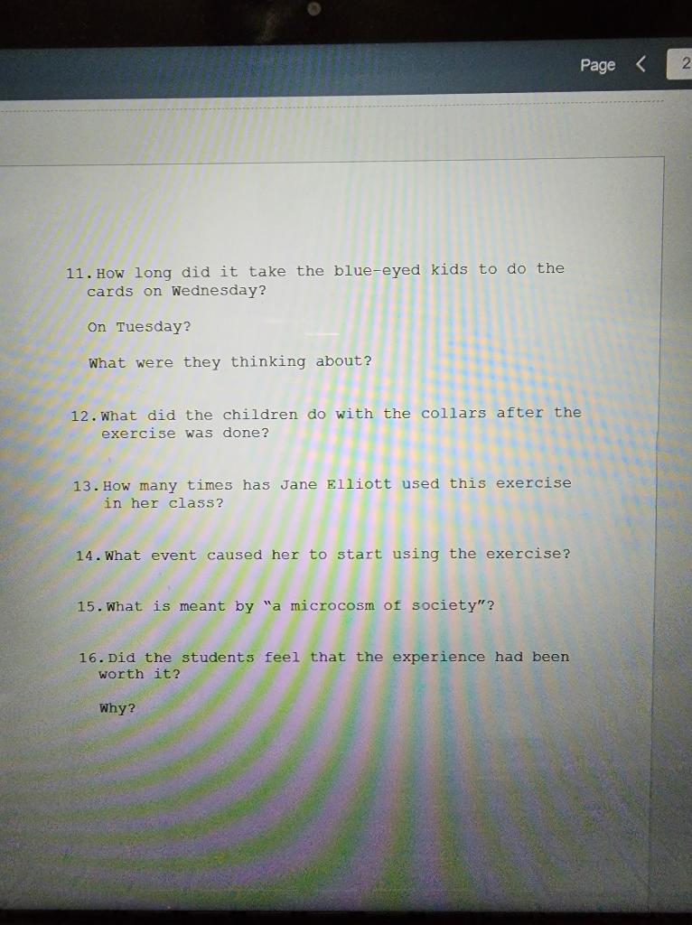 Solved Answer the following questions as you watch the | Chegg.com