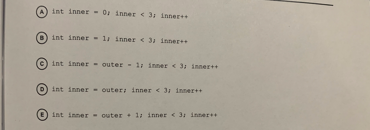 Solved 9. Consider the following code segment. for (int | Chegg.com