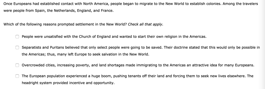 Solved Once Europeans had established contact with North | Chegg.com