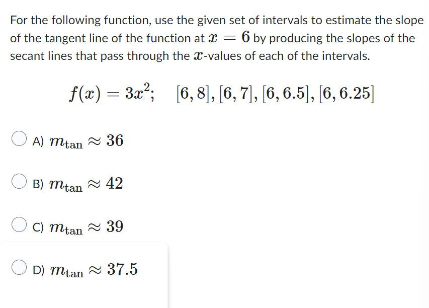 Solved For the following function, use the given set of | Chegg.com
