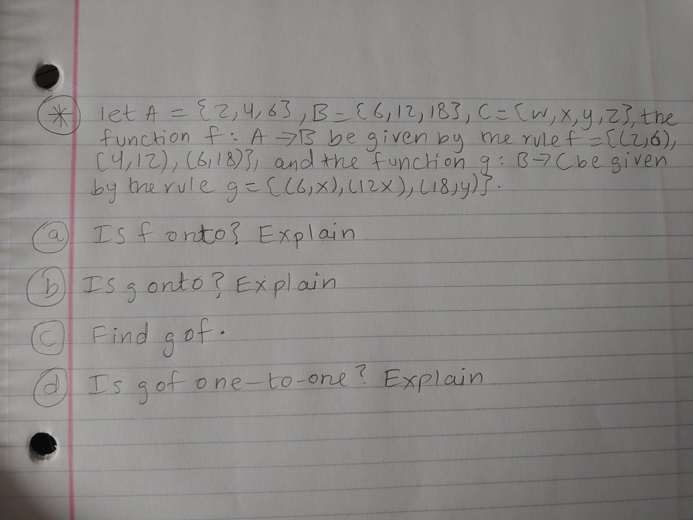 Solved let A 2,4,63,B-C6, 12,183, CeCw,x, y, z, the function | Chegg.com