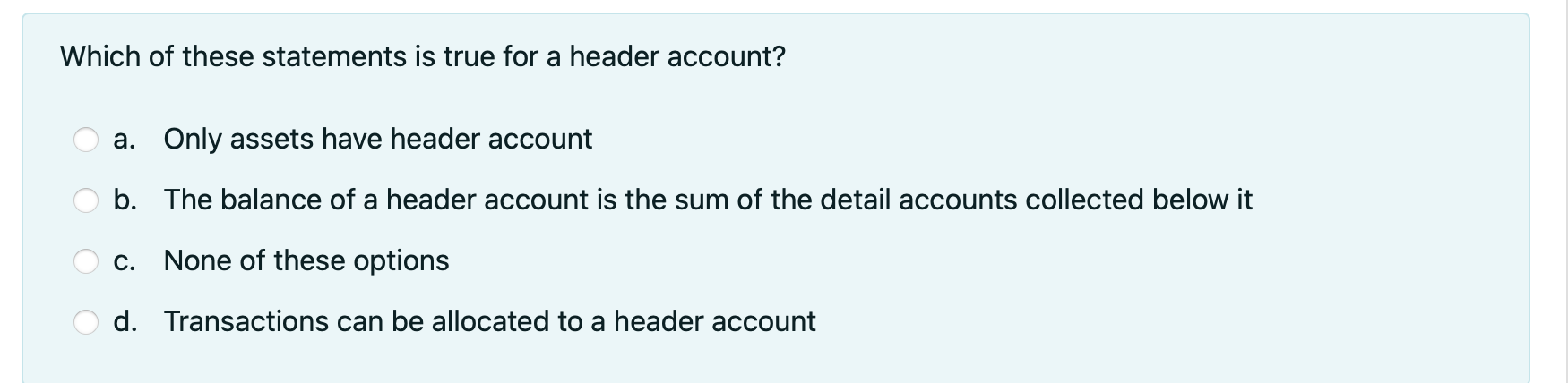 Solved Which of these statements is true for a header | Chegg.com