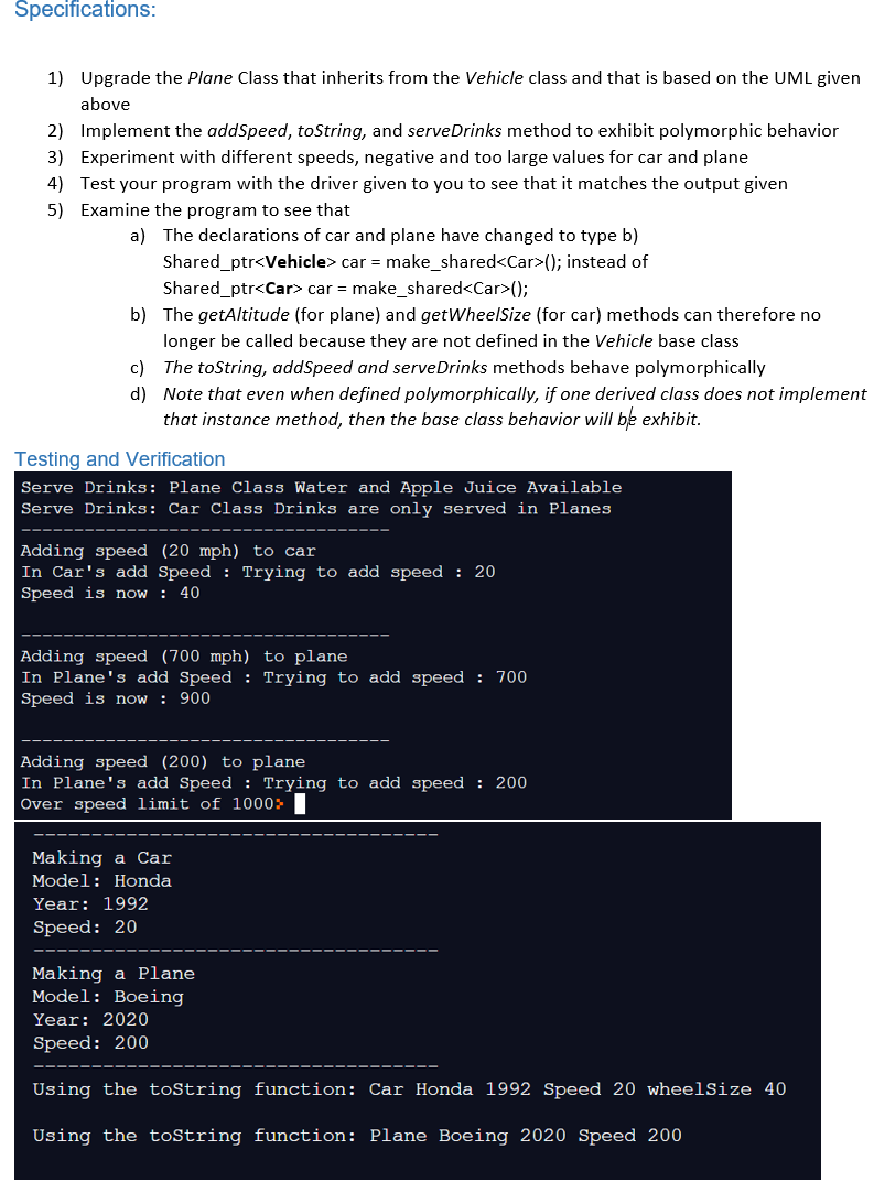 Solved *************Car.cpp************* #include"Car.h" | Chegg.com