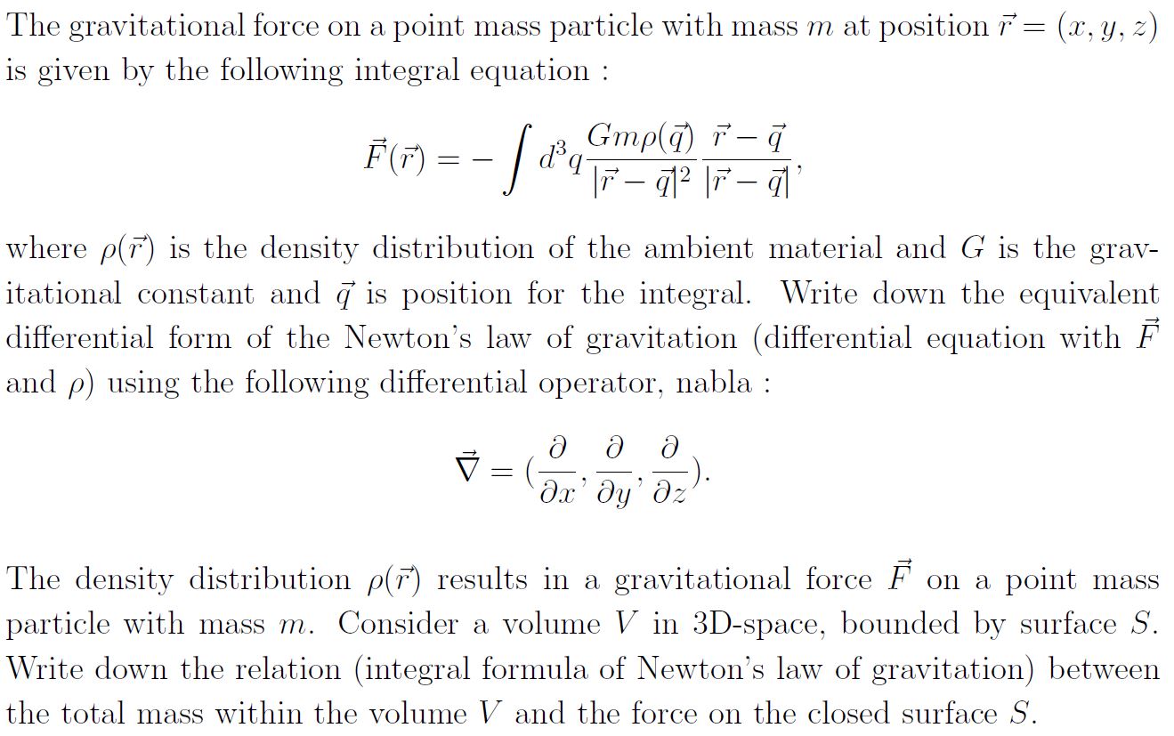 Gravitational Force Equation