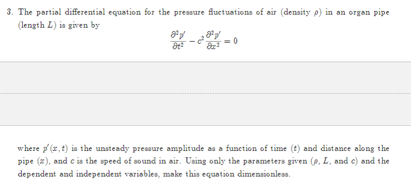 Solved 3. The partial differential equation for the pressure | Chegg.com