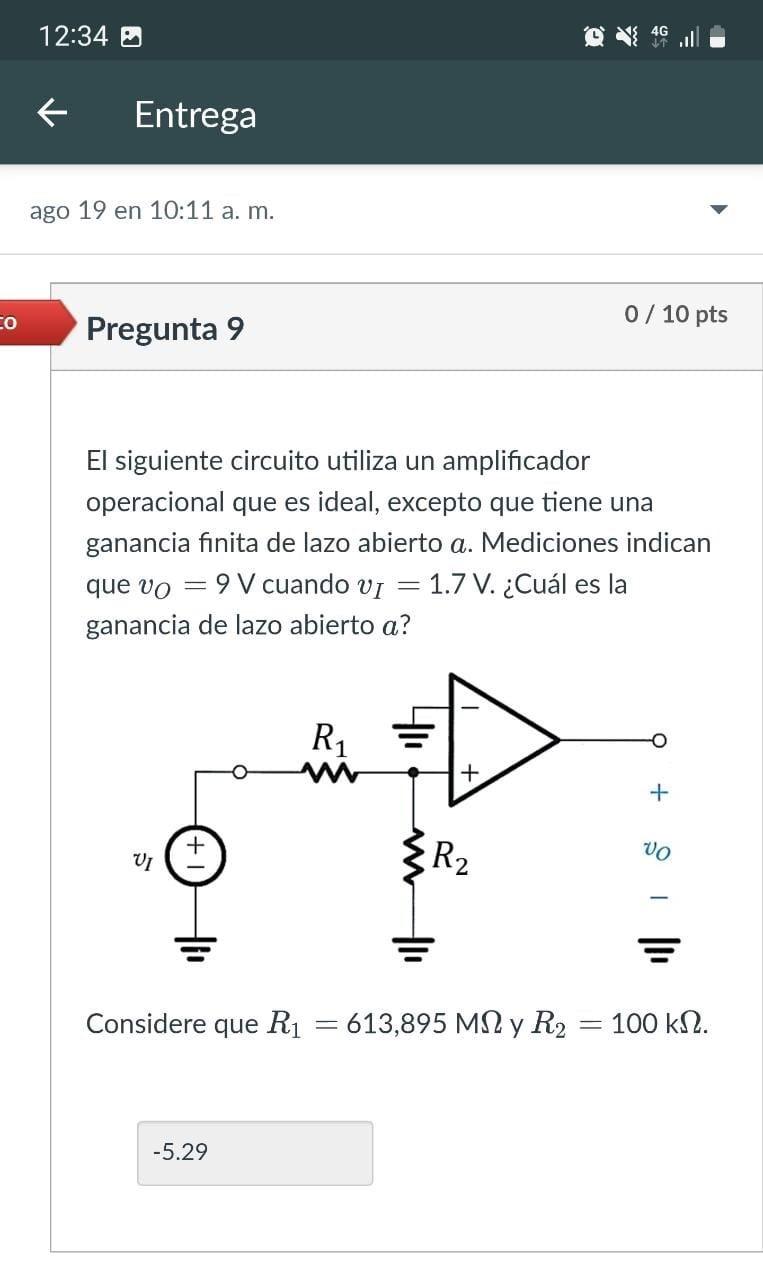 Solved The following circuit uses an op amp which is ideal | Chegg.com