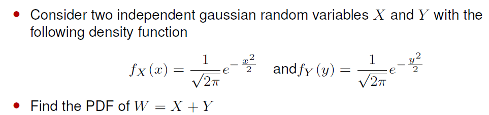 Solved • Consider two independent gaussian random variables | Chegg.com