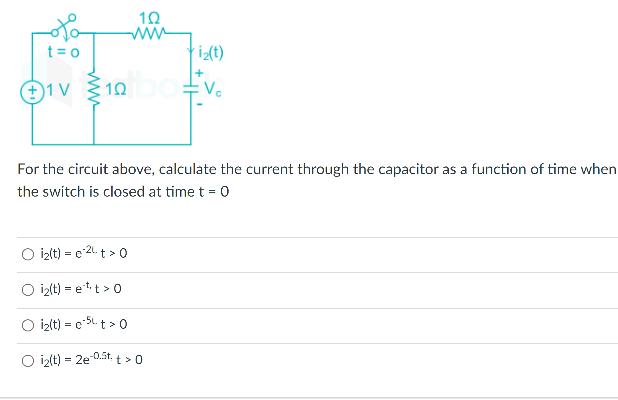 Solved For The Circuit Above Calculate The Current Through