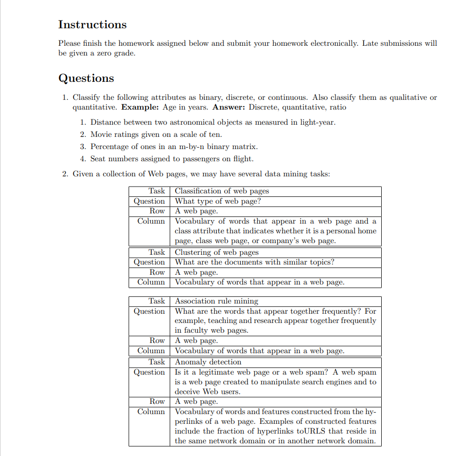 Solved Now, for a clinical dataset containing various | Chegg.com