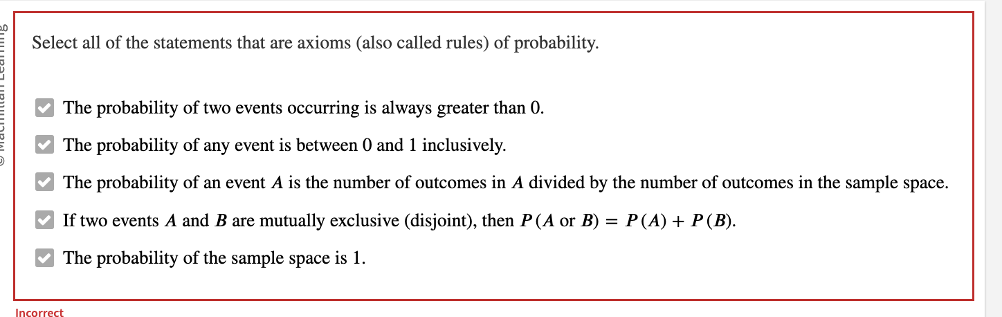 Solved Select all of the statements that are axioms (also | Chegg.com