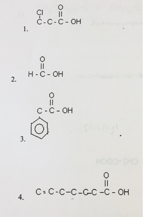 Solved Cl C-C-C-OH H-C-OH 2. C-C-OH . C: C-C-C-C-C-C-OH . | Chegg.com