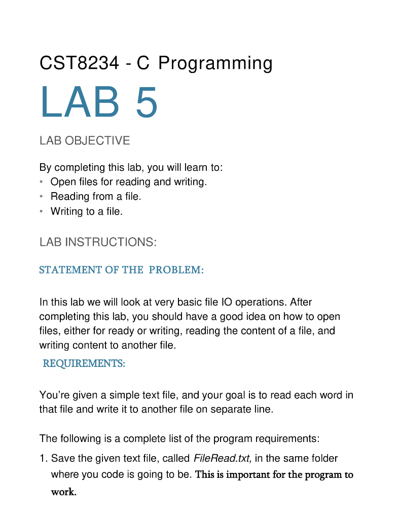 Solved Cst8234 Programming Lab 5 Lab Objective By 3287