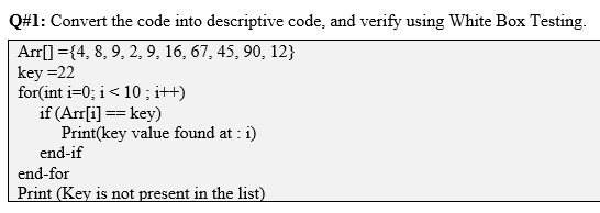 Solved Q#1: Convert the code into descriptive code, and | Chegg.com
