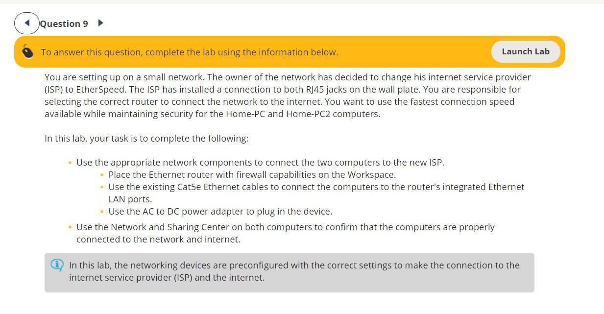 Solved Question 9 To answer this question, complete the lab | Chegg.com