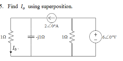 Solved Find Io ﻿using superposition. Please explain each | Chegg.com