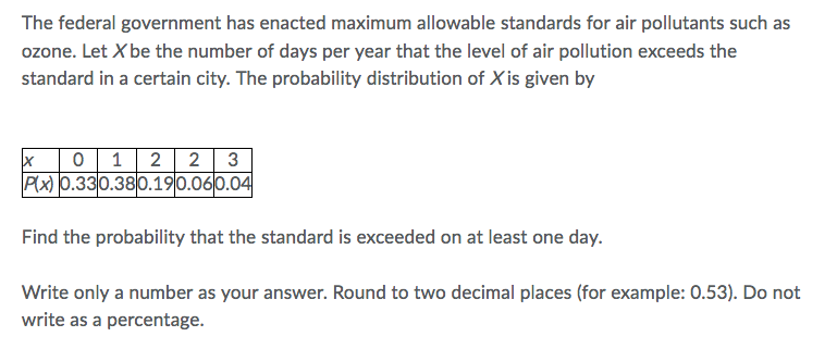 Solved The federal government has enacted maximum allowable | Chegg.com