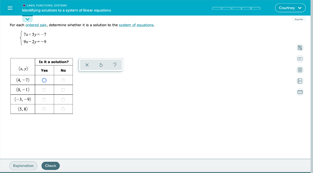 Solved LINES, FUNCTIONS. SYSTEMS Identifying solutions to a | Chegg.com Solved LINES, FUNCTIONS. SYSTEMS Identifying solutions to a | Chegg.com