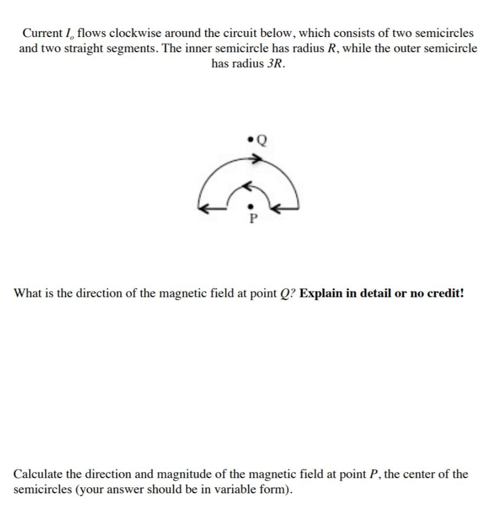 Solved Current I, flows clockwise around the circuit below, | Chegg.com