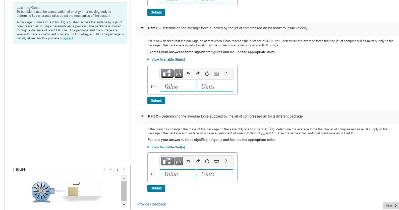 Solved Learning Goal: To be able to use the conservation of | Chegg.com