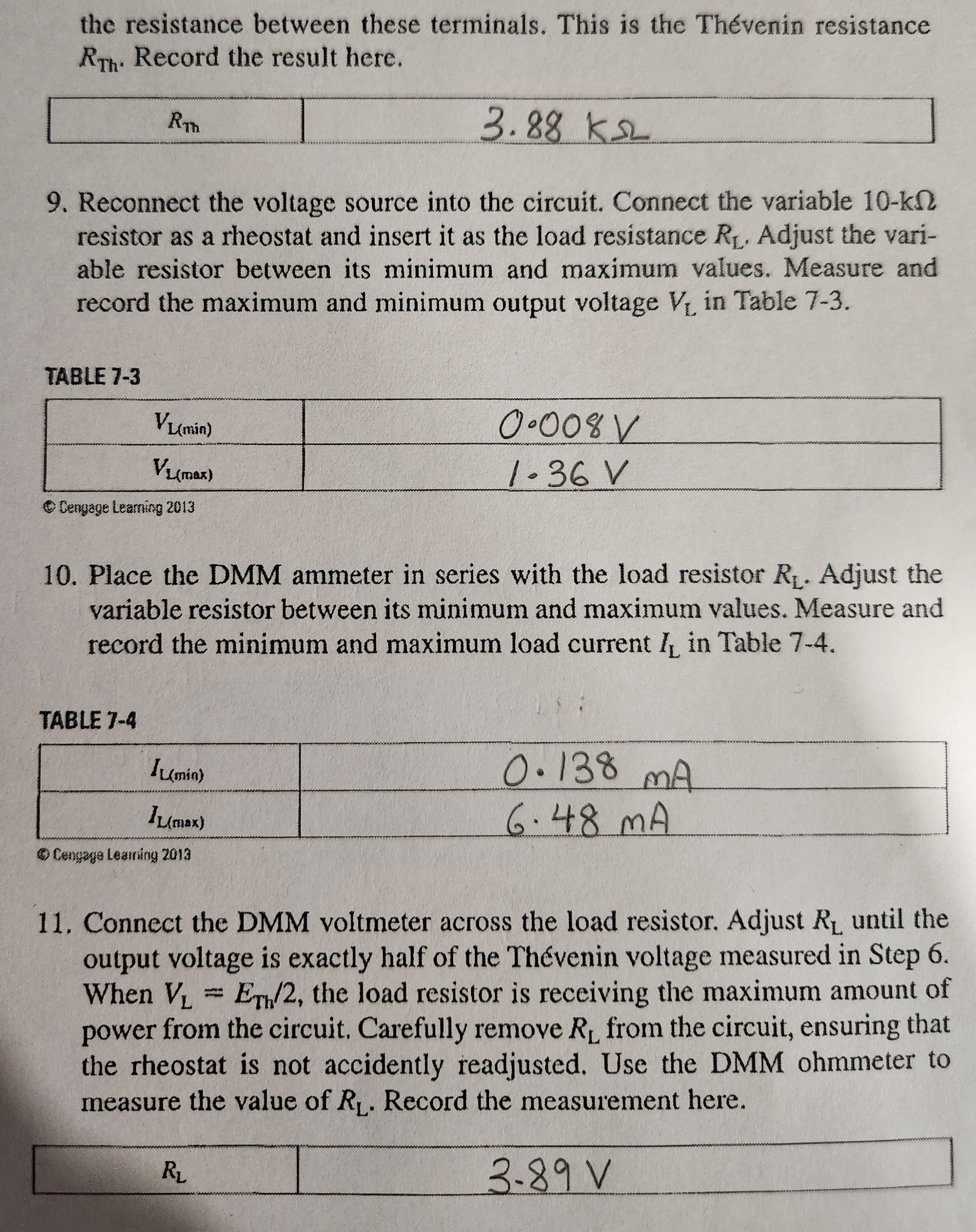 Solved 3. Calculate the minimum and the maximum voltage VL | Chegg.com