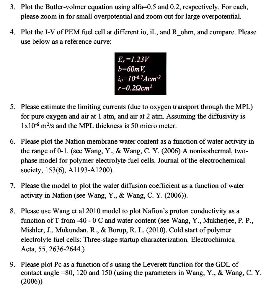Solved 3. Plot the Butler-volmer equation using alfa=0.5 and | Chegg.com