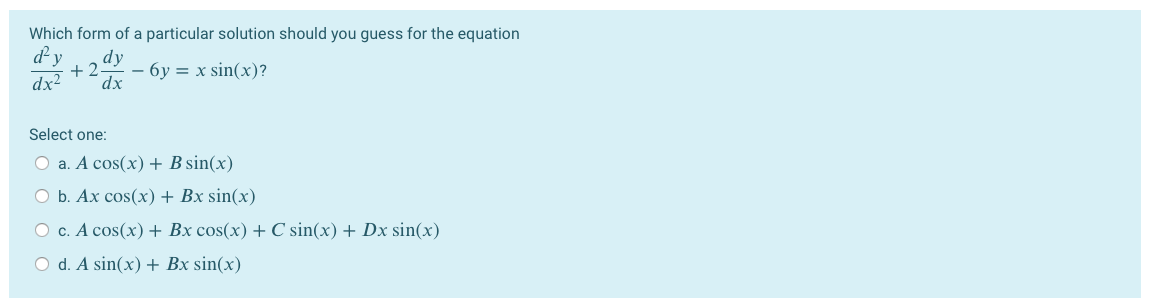 Solved What is the general solution of the constant | Chegg.com