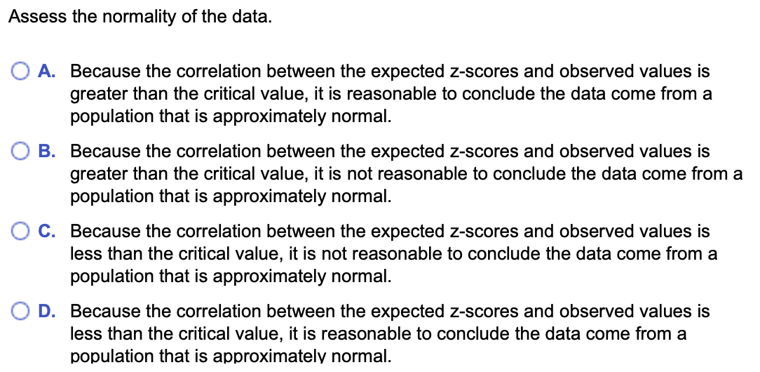 Solved Data Table Critical Values of the Correlation | Chegg.com