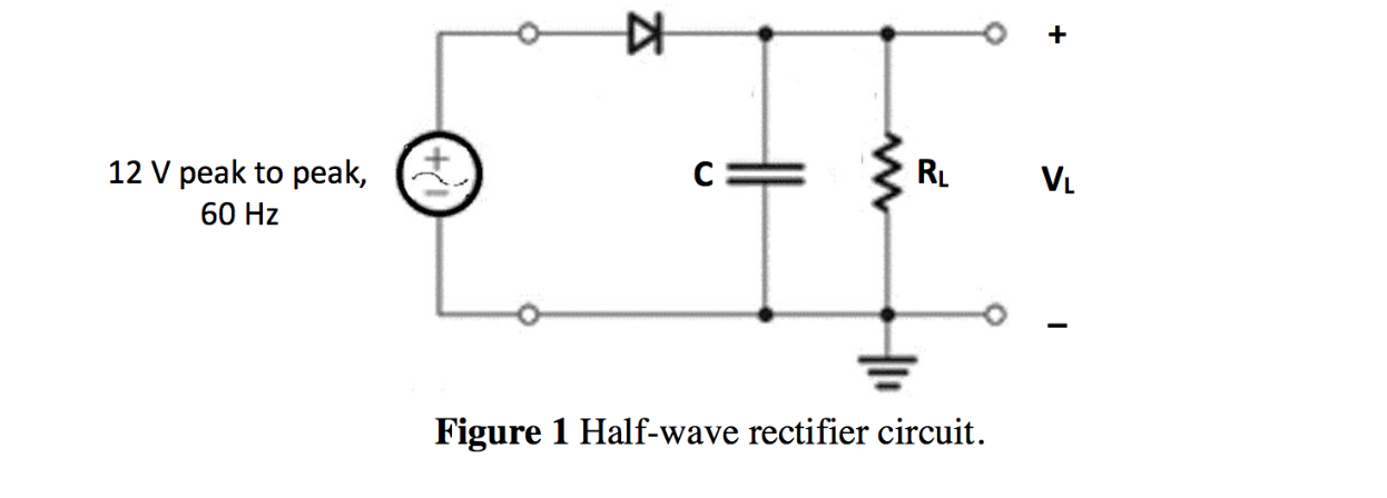 Solved 1. Compute the expected ripple voltage (AV) in the | Chegg.com
