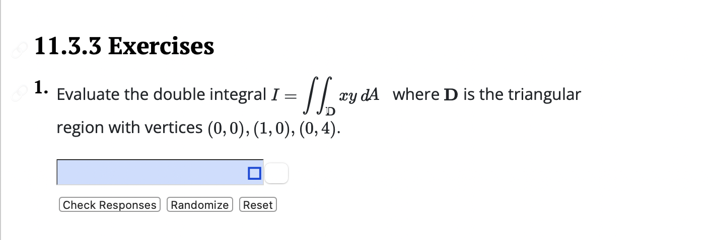 Solved Evaluate the double integral I=∫∫DxydA where D is the | Chegg.com