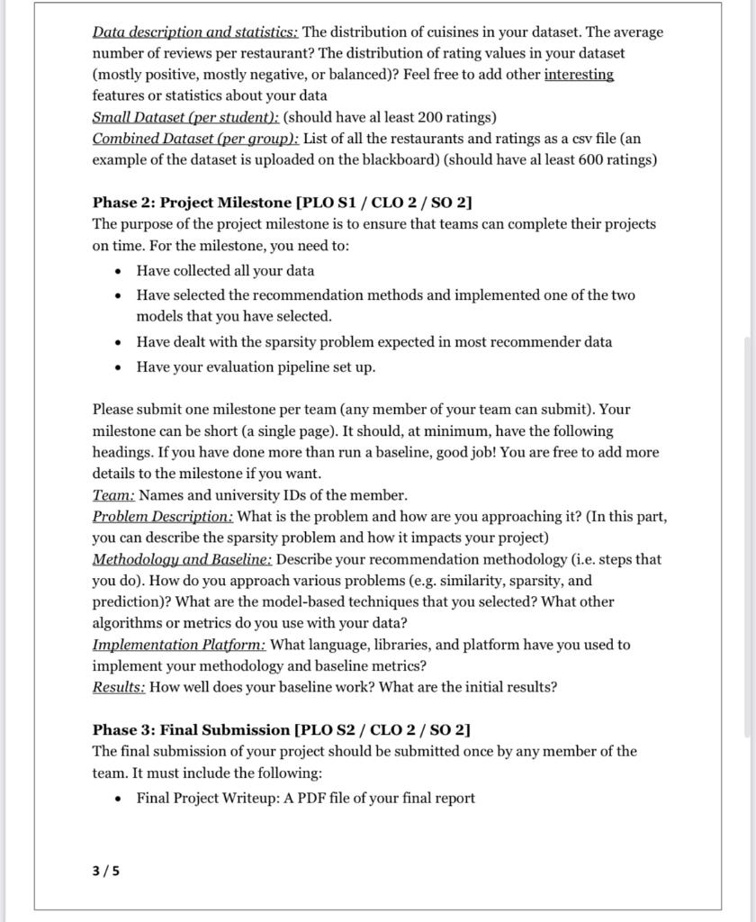 Solved - Final Project Supplementary Materials: A zip file | Chegg.com