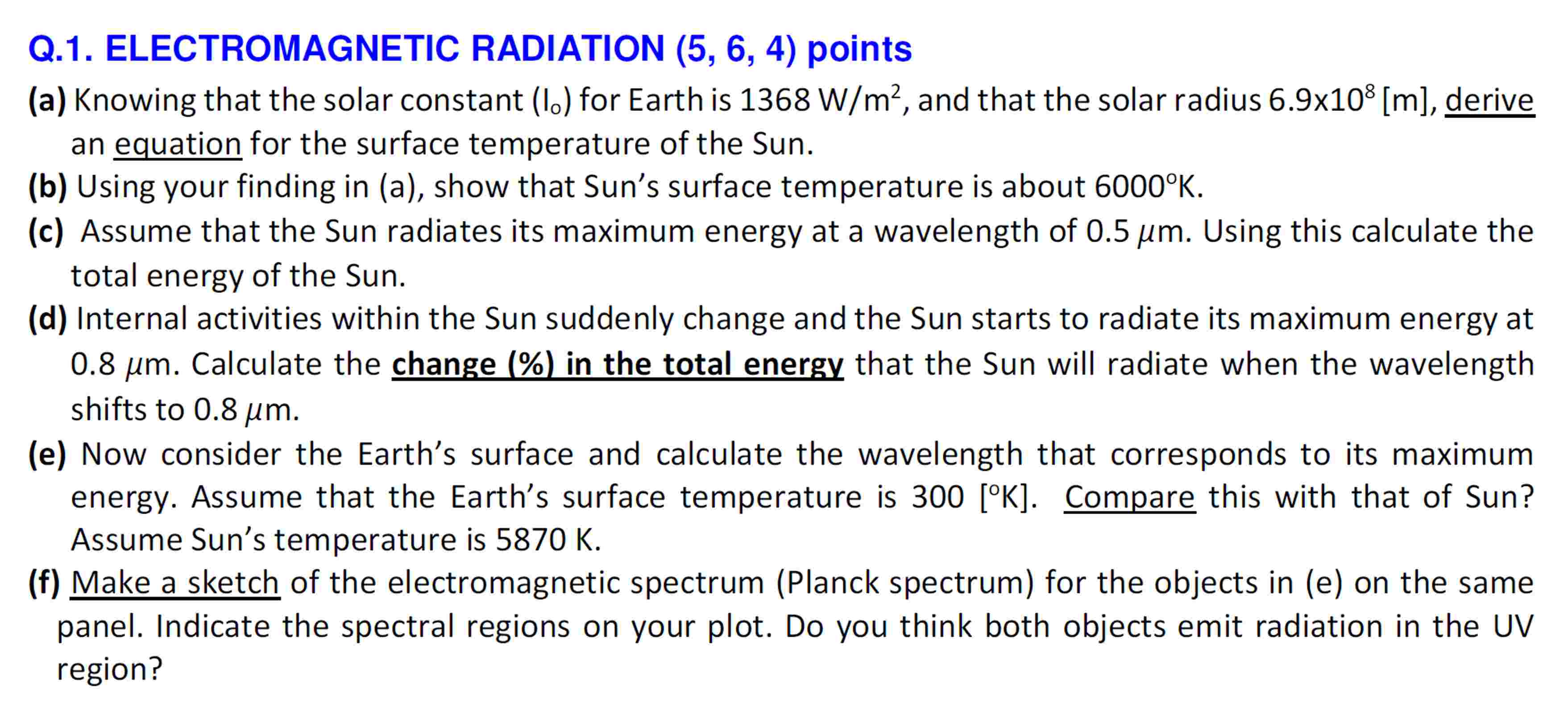 Solved Q.1. ﻿ELECTROMAGNETIC RADIATION(a) ﻿Knowing that the | Chegg.com