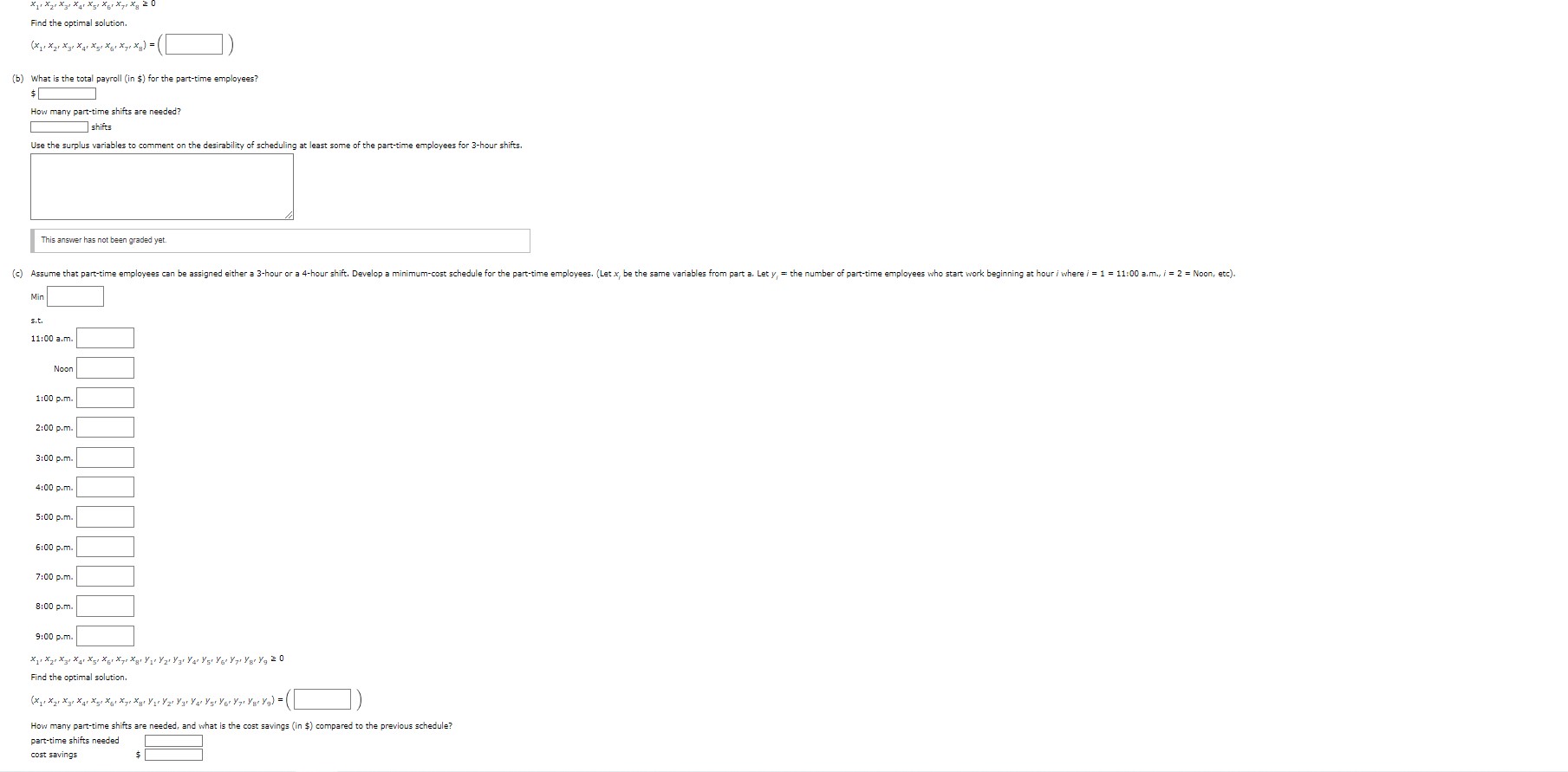 A linear programming computer package is needed. | Chegg.com
