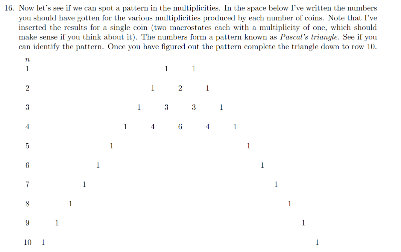 Solved 6. Now let's see if we can spot a pattern in the | Chegg.com