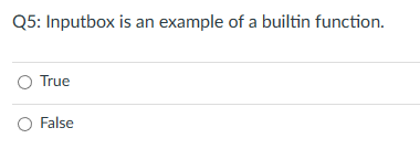 Solved Q5: Functions always return a value at the end of | Chegg.com