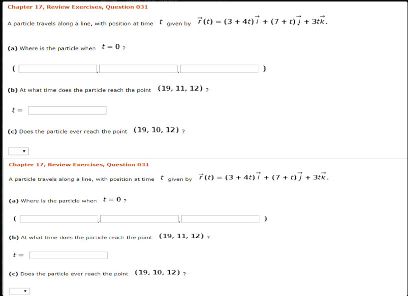Solved Chapter 17, Review Exercises, Question 031 A particle | Chegg.com