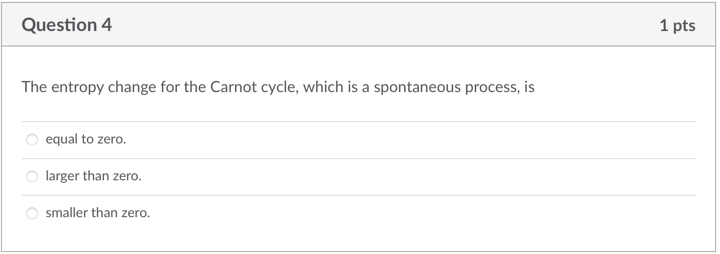 Solved The entropy change for the Carnot cycle, which is a | Chegg.com